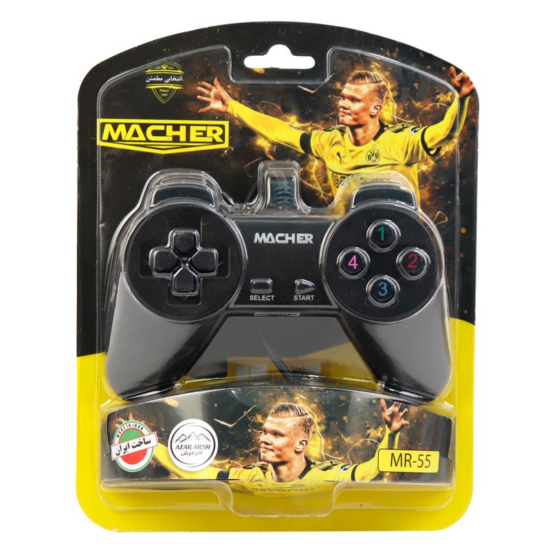 دسته بازی مچر تک ساده سیمی Macher MR-55 - شاپی نت